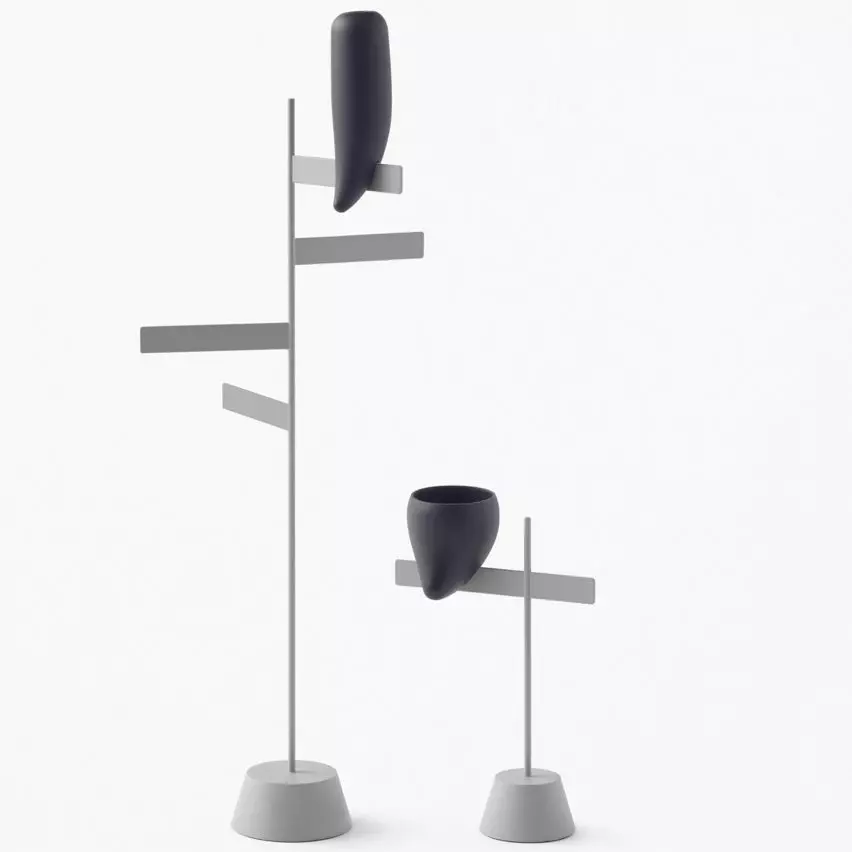 Nendo Zens لاءِ ڪنجي کان متاثر ٿيل فرنيچر ۽ پٿر جي شڪل واري دسترخوان ٺاهي 70499_3