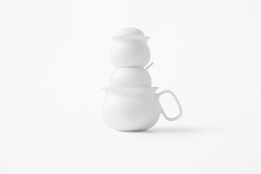 Nendo Zens لاءِ ڪنجي کان متاثر ٿيل فرنيچر ۽ پٿر جي شڪل واري دسترخوان ٺاهي 70499_7