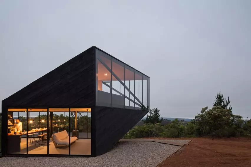 Eckige Hütte in Chile von 2DM Arquitectos