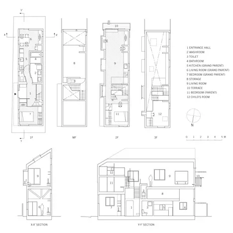 Casa en Ookayama por Torafu Architects