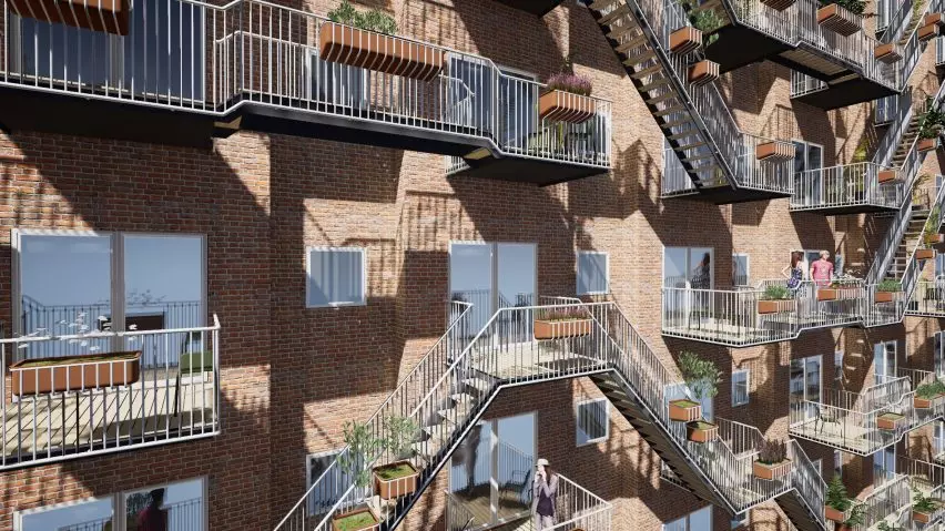 Концепт на социјални балкони од Едвин Ван Капелевен