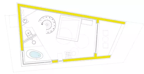 Guryaha fasaxa asymmetric ee Studio Koossino waxay leeyihiin darbiyo huruud ah oo dhalaalaya