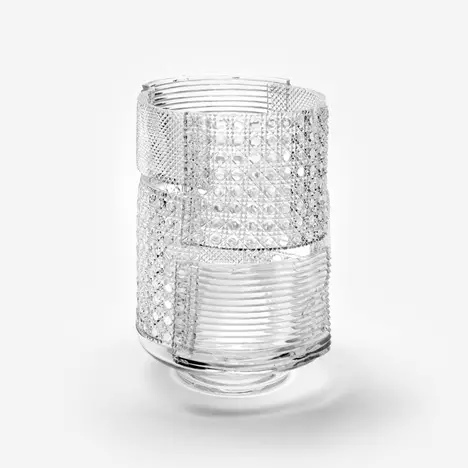 Jarrones de cristal Patchwork de Nendo