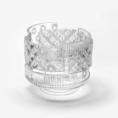 Jarrones de cristal Patchwork de Nendo