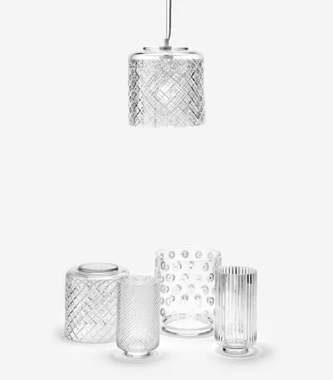 Patchwork Glass Vases của Nendo