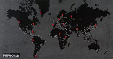 Müsabiqə: hədiyyə etmək üçün on Pin Dünya xəritəsi