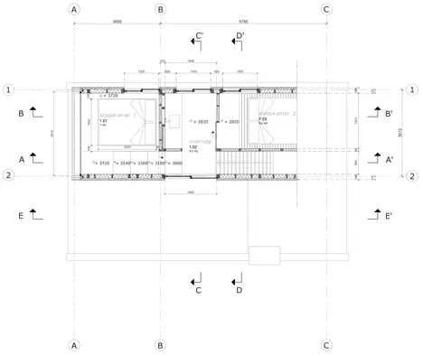 Transformation Forest House door Bloot Architecture