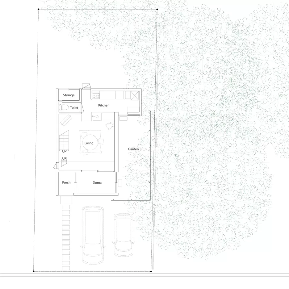 Ụlọ iji jide osisi site Takeru Shoji Architects