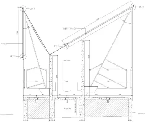 Nkwụsị izu ike n'akụkụ okporo ụzọ Akkarvikodden nke Manthey Kula Architects dere