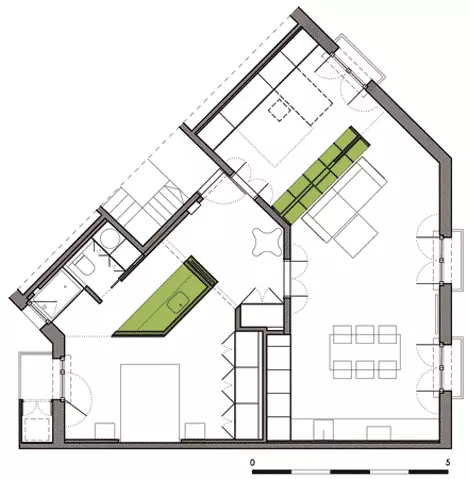 Rinovimi i apartamenteve në Barcelonë nga M2arquitectura