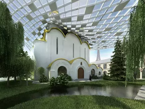 Cultureel en spiritueel Russisch-orthodox centrum in Parijs door Arch Group