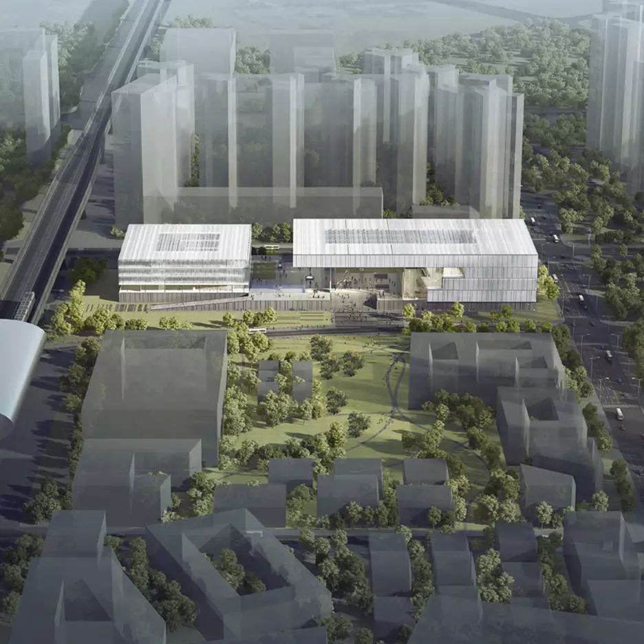 Museo d'arte e biblioteca di Shenzhen di KSP Jurgen Engel Architekten