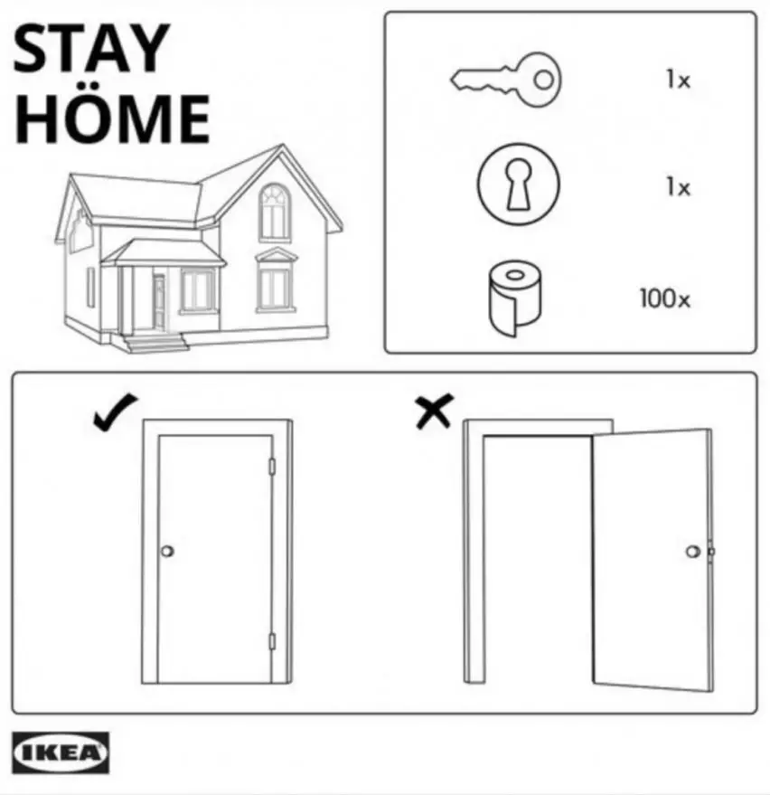 Fógra fanacht sa bhaile IKEA