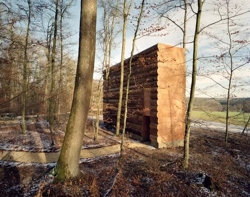 Lesena kapela Johna Pawsona na Bavarskem v Nemčiji