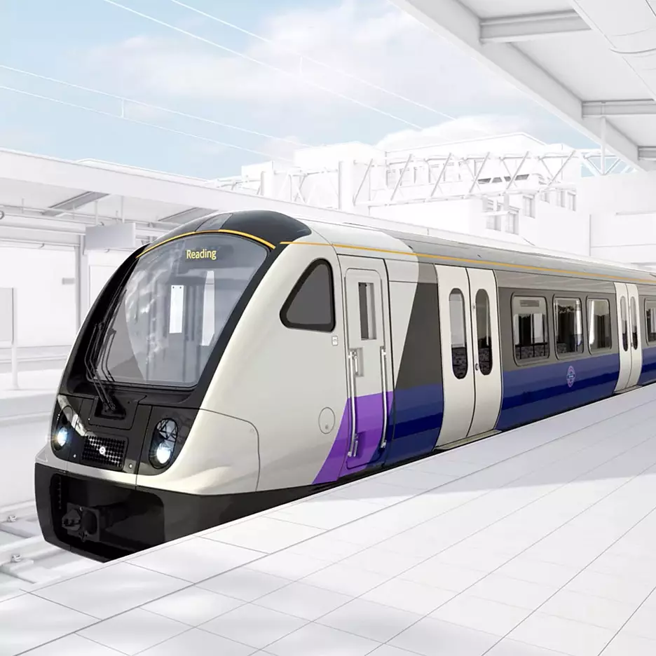 Londono Crossrail traukiniai Barber ir Osgerby