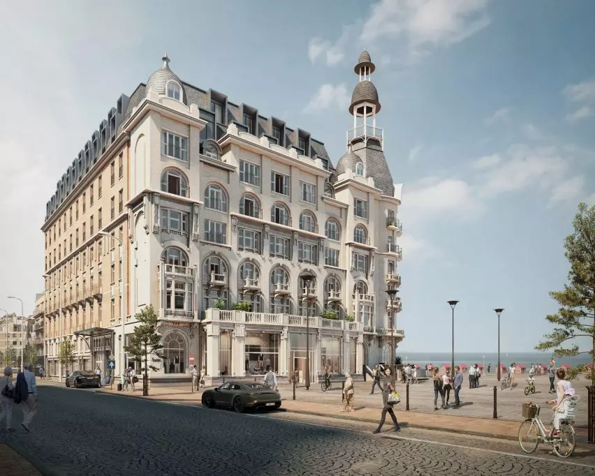 Apartemen Grand Hotel di Nieuwpoort oleh David Chipperfield Architects