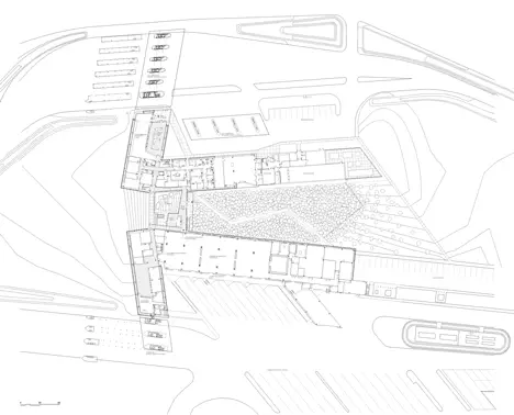 Feriene Steaten Land Port of Entry yn Calais troch Robert Siegel Architects